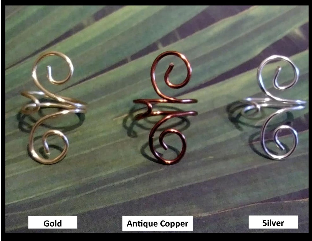 Double Swirls Adjustable Ring - Etsy