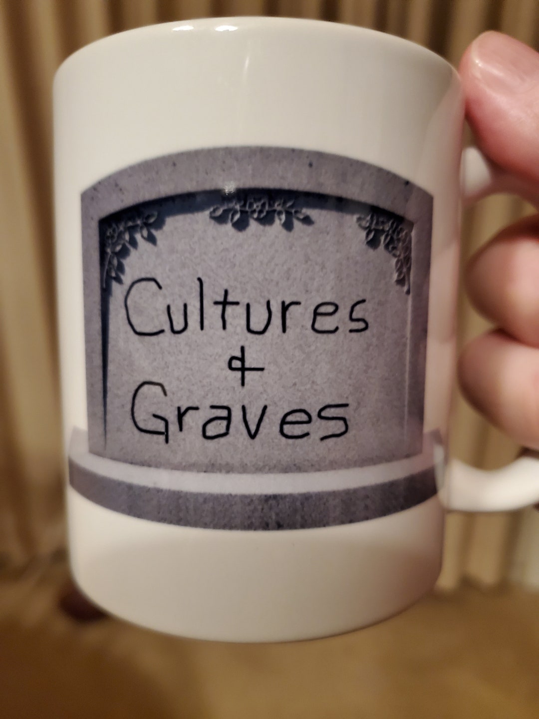 Cultures and Graves Coffee Mug the logo Coffee Mug for Taphophiles ...