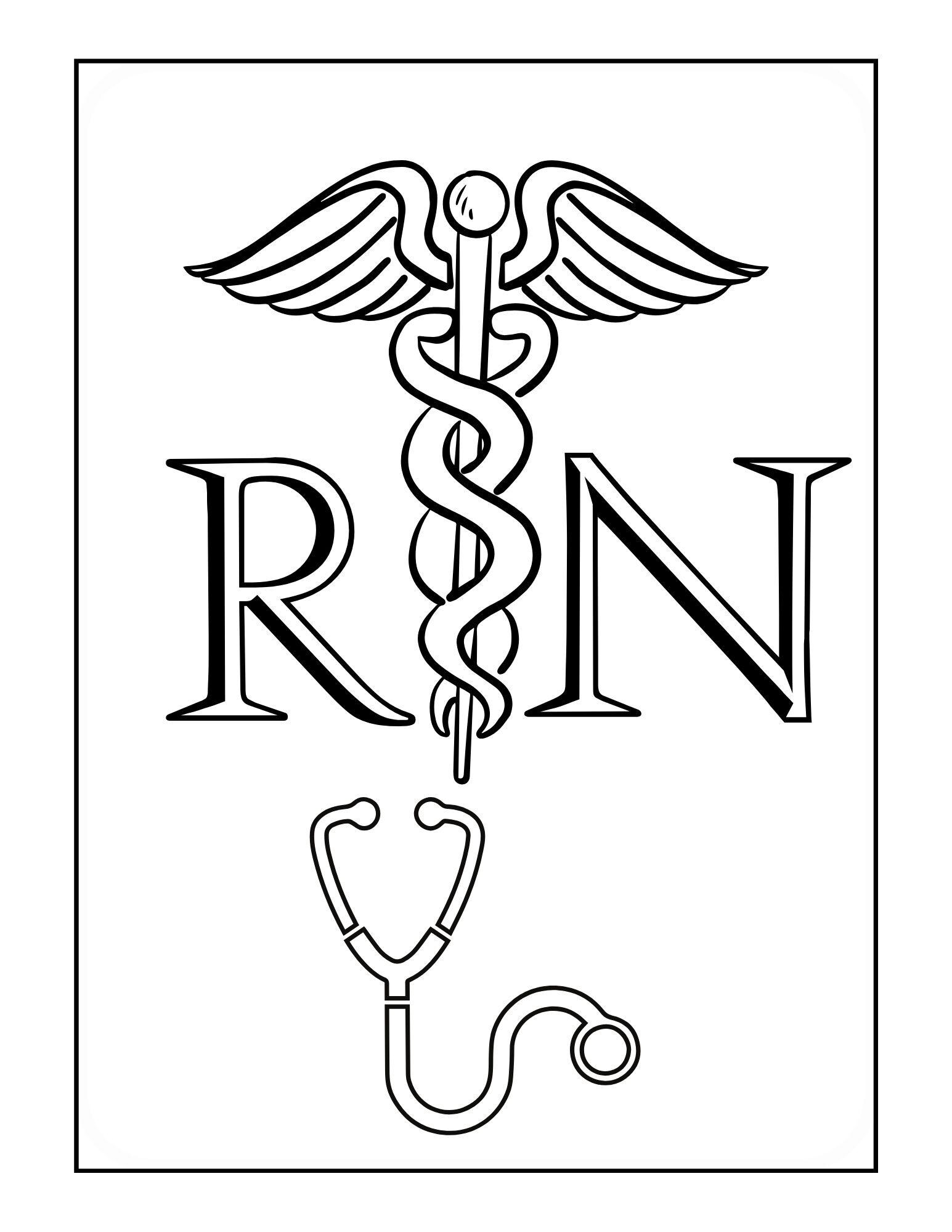 Coloring Page for Nursing Students and Working Nurses Digital Download ...