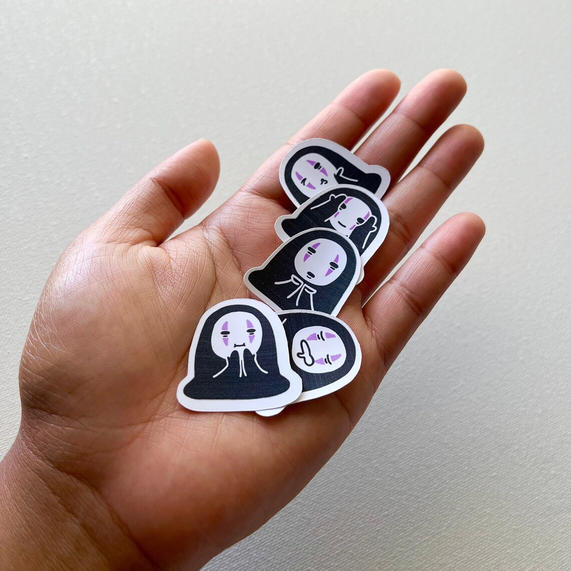Sticker Pack 5 Noface Kaonashi / Kawaii Studio Ghibli / - Etsy