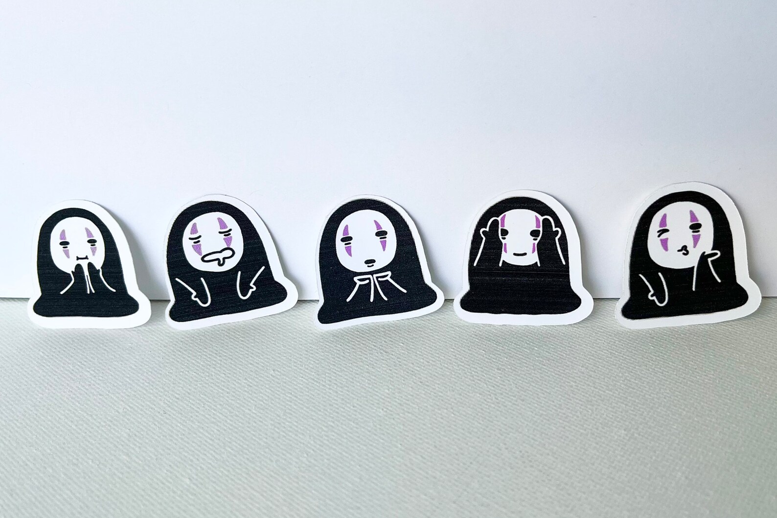 Sticker Pack 5 Noface Kaonashi / Kawaii Studio Ghibli / - Etsy