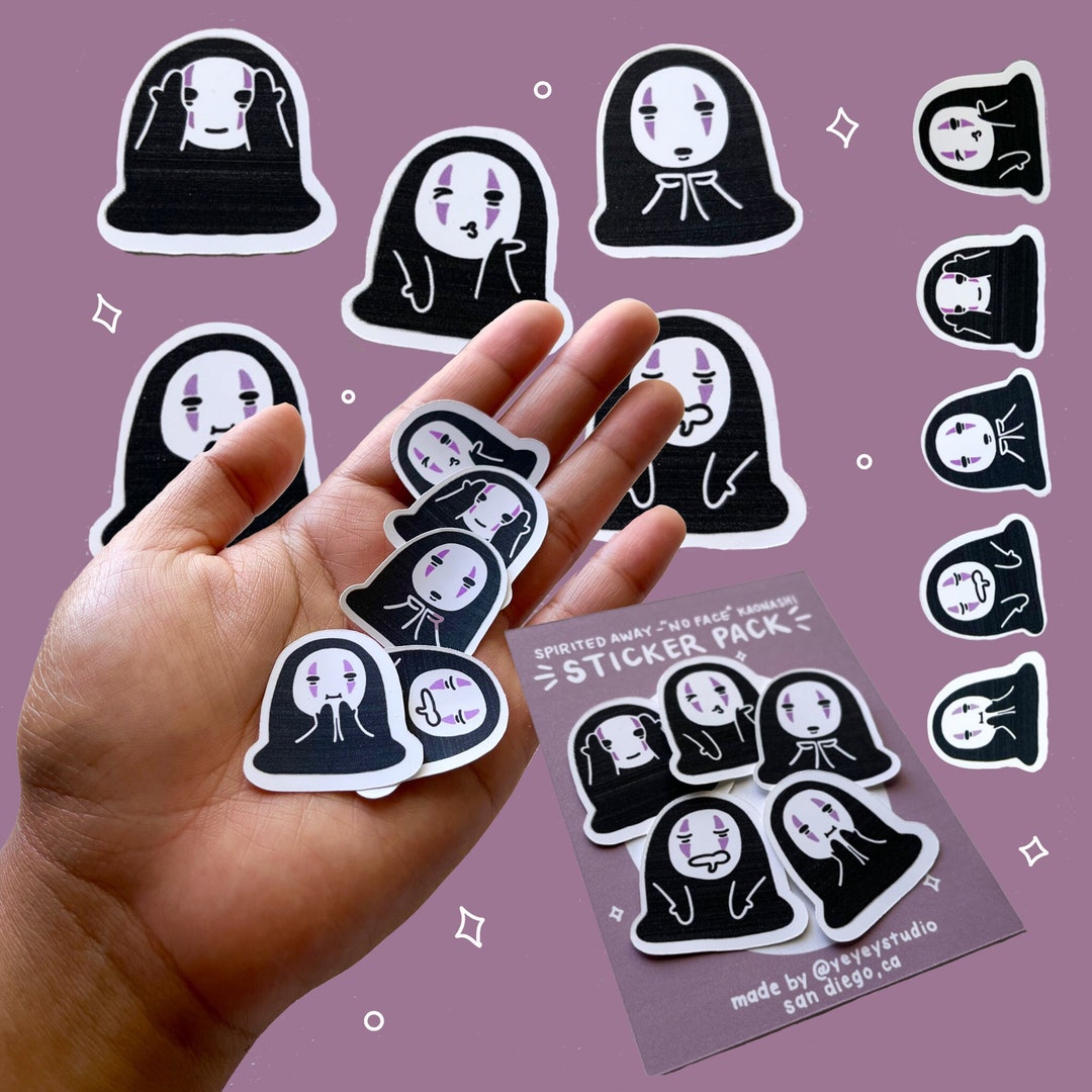 Sticker Pack (5) — Noface Kaonashi / Kawaii Studio Ghibli / Sticker ...