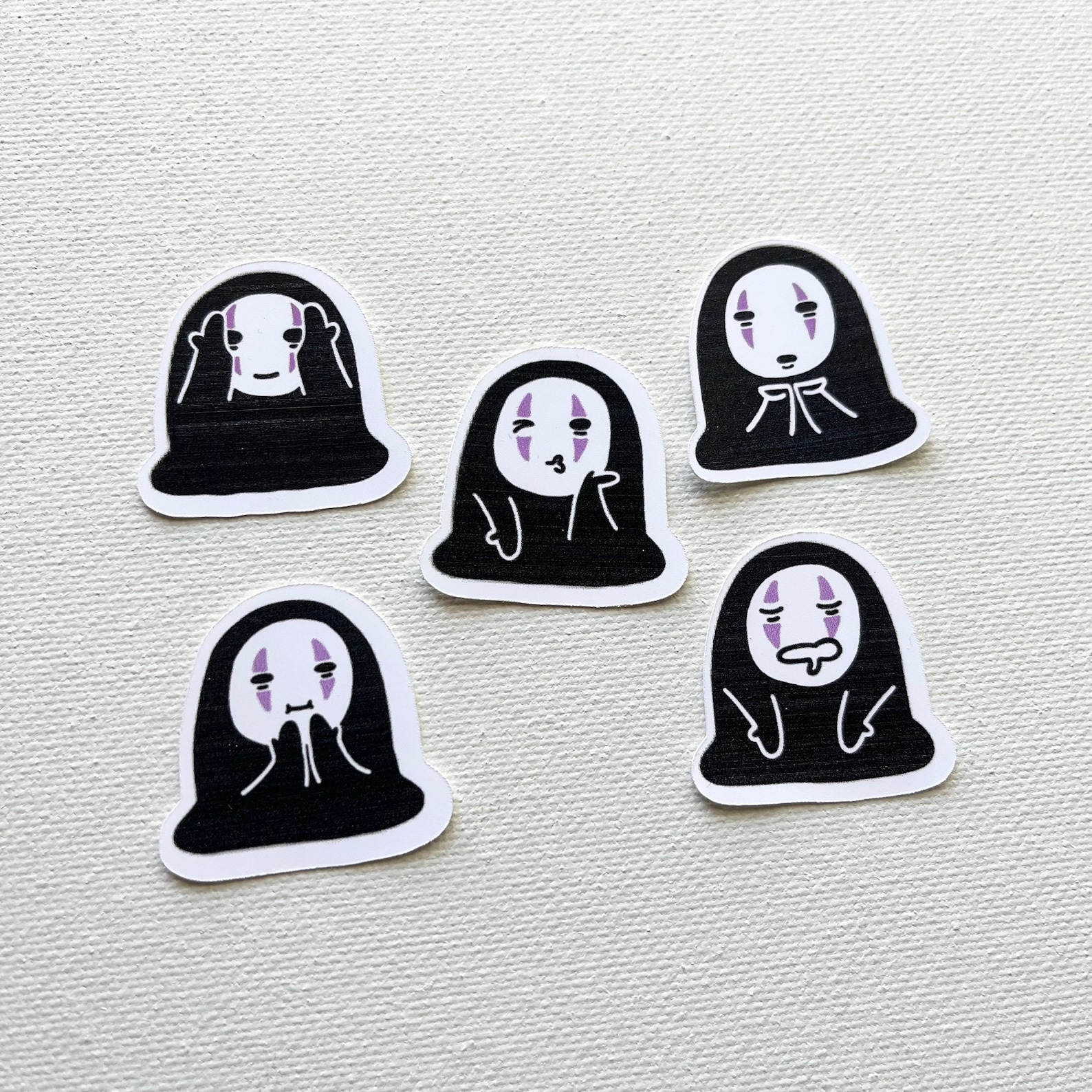 Sticker Pack 5 Noface Kaonashi / Kawaii Studio Ghibli / - Etsy