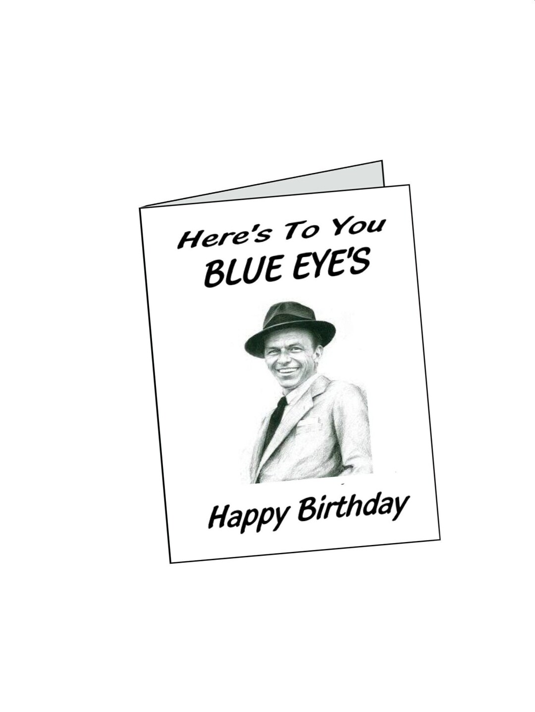 FRANK SINATRA Greeting Card Handmade Self Designed A5 / A6 Birthday ...
