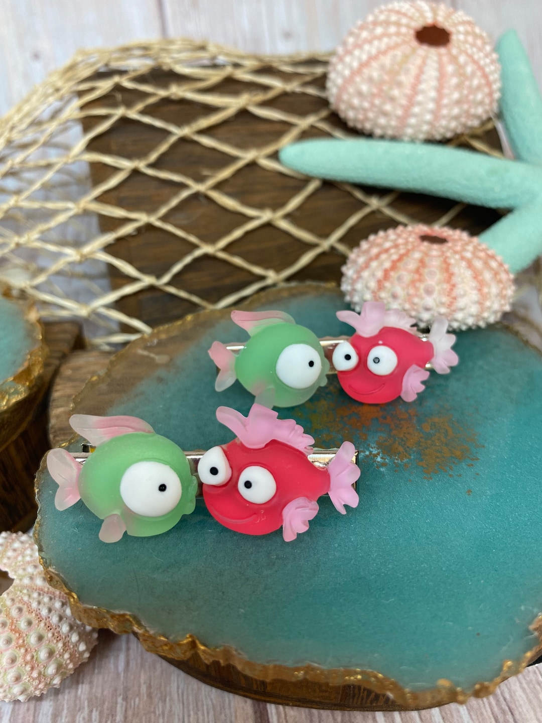 Ocean Fish Hair Clips: Colorful Marine Accessories, Kids & Adults (2.5 ...