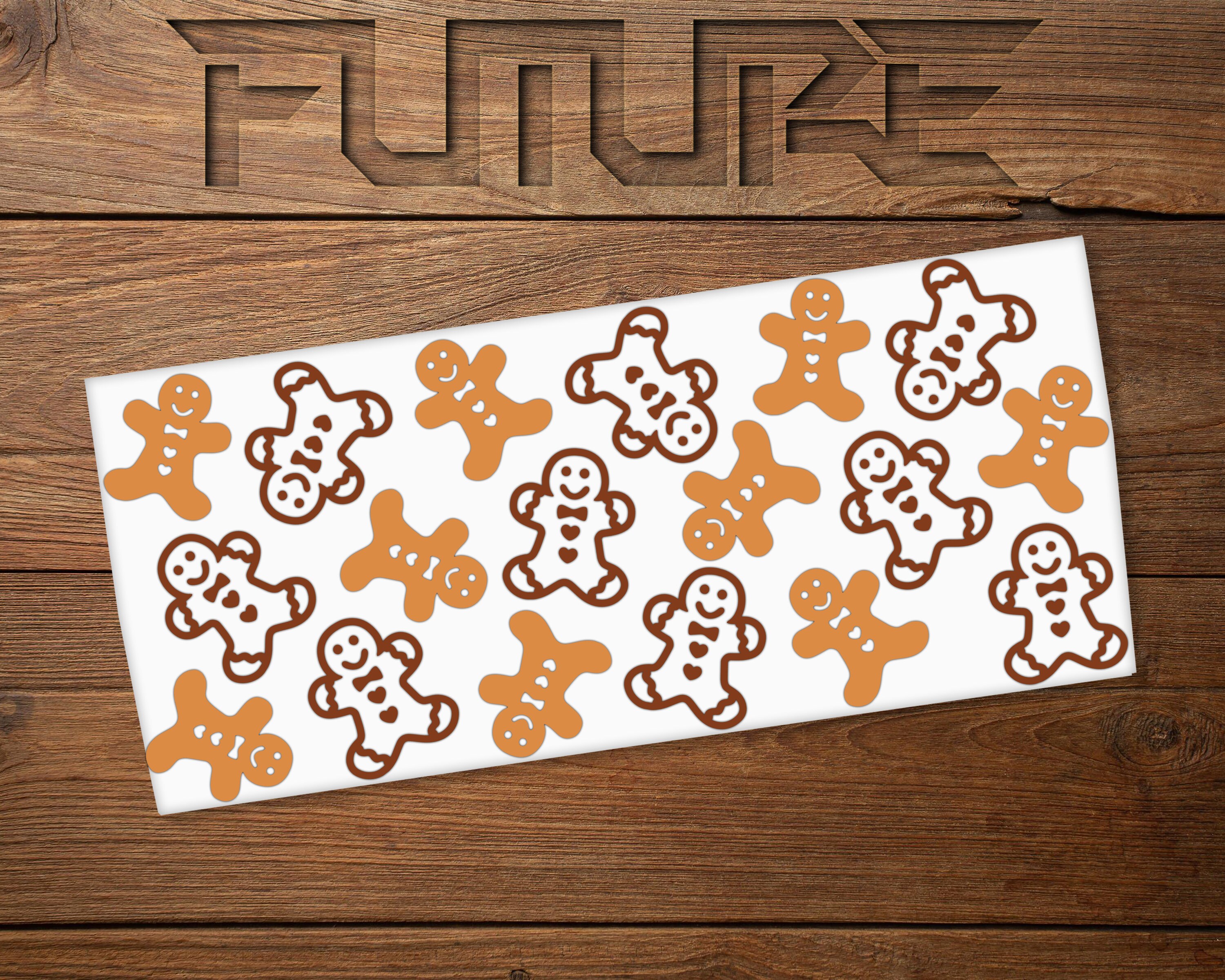 Gingerbread Man SVG 16oz Libbey Glass Wrap Svg, Funny Christmas Libby ...