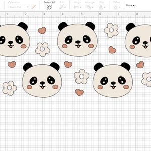 Panda Daisy Svg Libbey Glass Wrap Svg, Kawaii Spring Panda 16oz Libby ...