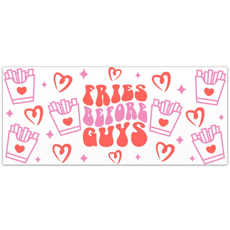 Papas fritas antes de chicos Svg Libbey Glass Wrap Svg, Divertido Día ...