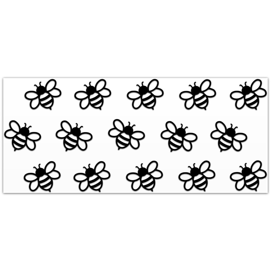 Honey Bee Svg Libbey Glass Wrap Svg, Bumble Bee Svg Summer 16oz Libby ...