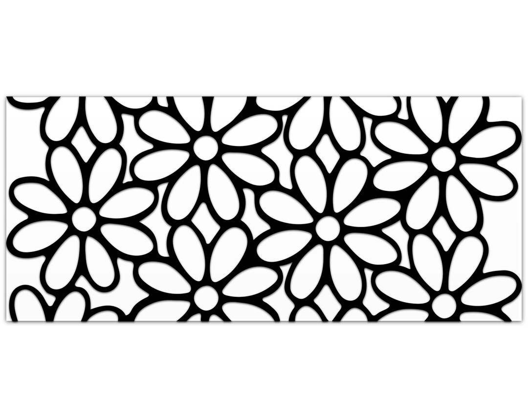 Spring Flower Svg Libbey Glass Wrap Svg Summer Daisy Floral - Etsy