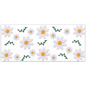 Spring Daisy Libbey Glass Wrap Svg, Summer Daisy Flower Svg 16oz Libby ...