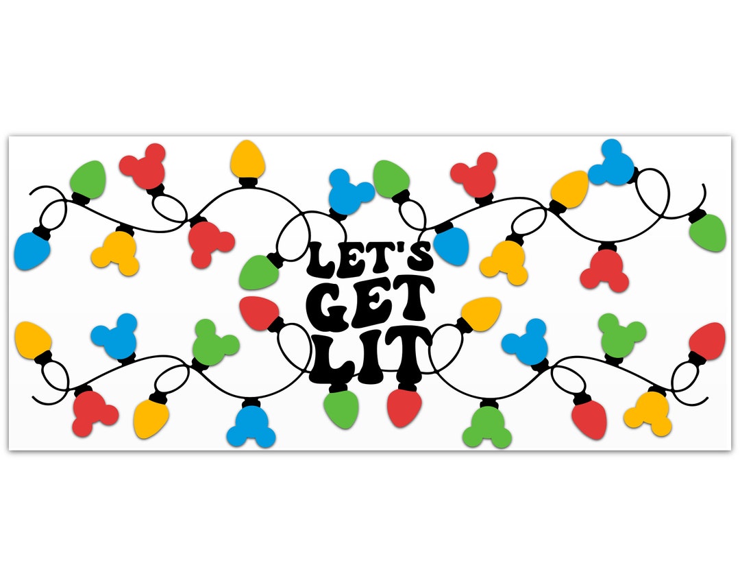 Funny Christmas Lights SVG Libbey Glass Wrap Svg Lets Get Lit - Etsy