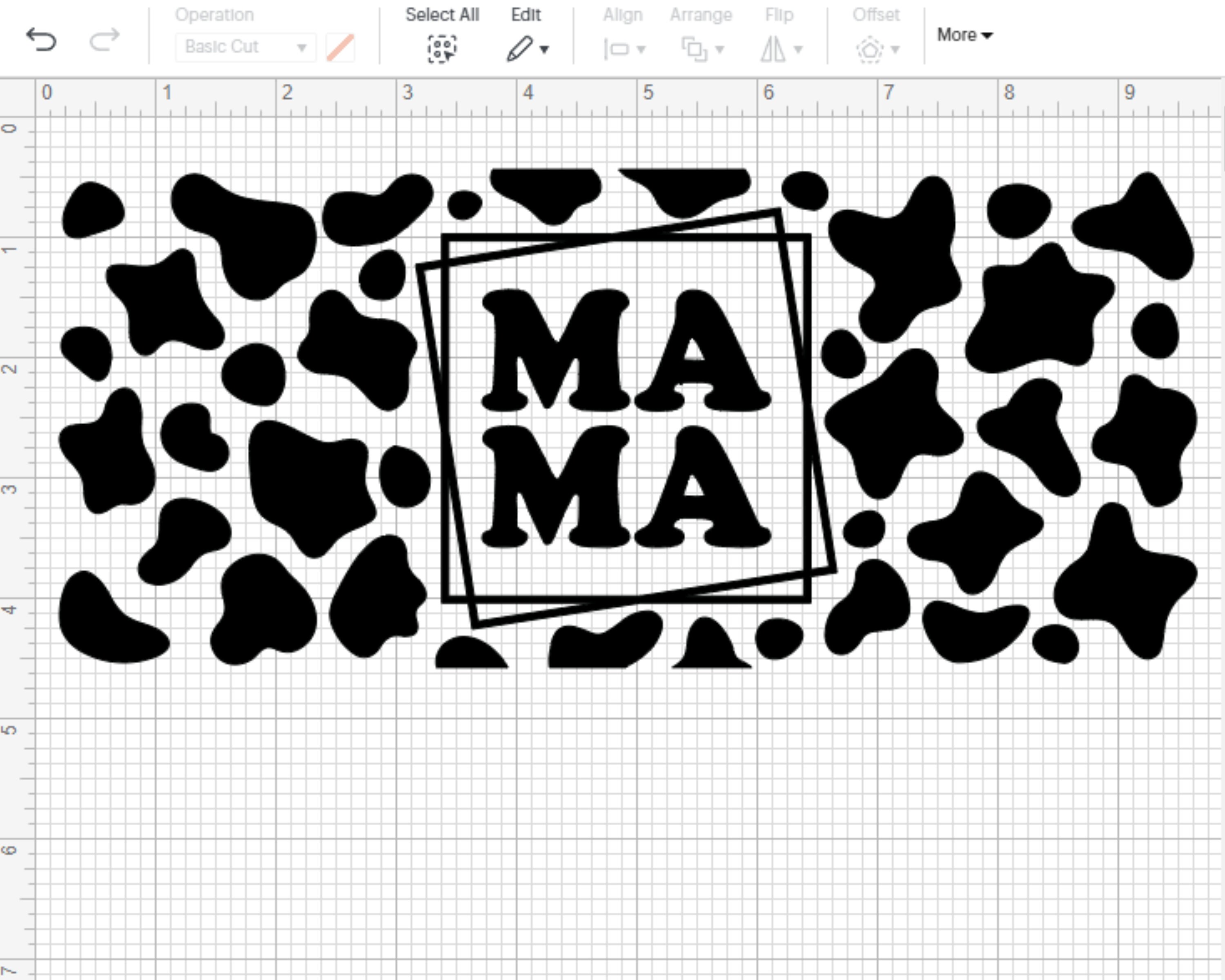 Mama Cow Print Svg Libbey Glass Wrap Svg, Mom Life Svg Farmhouse 16oz ...