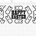 Happy Easter Bunny Svg Libbey Glass Wrap Svg, Spring Bunny 16oz Libby Beer Can Glass Full Wrap ...