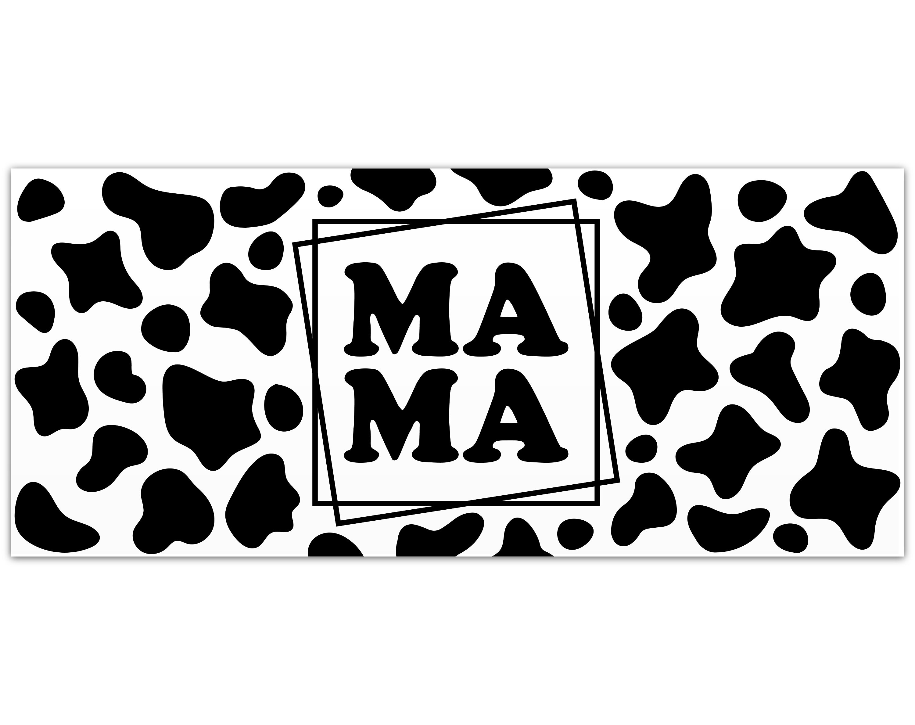 Mama Cow Print Svg Libbey Glass Wrap Svg Mom Life Svg - Etsy Finland