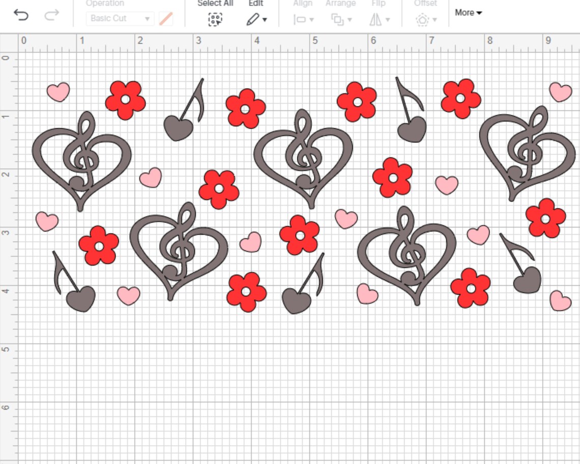 Love Music Svg Libbey Glass Wrap Svg Boho Music Notes 16oz - Etsy