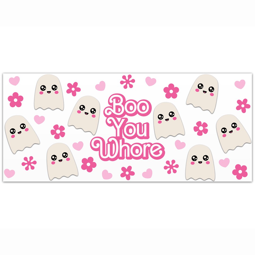 Boo Ghost Svg Libbey Glass Wrap Svg, Funny Cute Fall Halloween Spooky ...