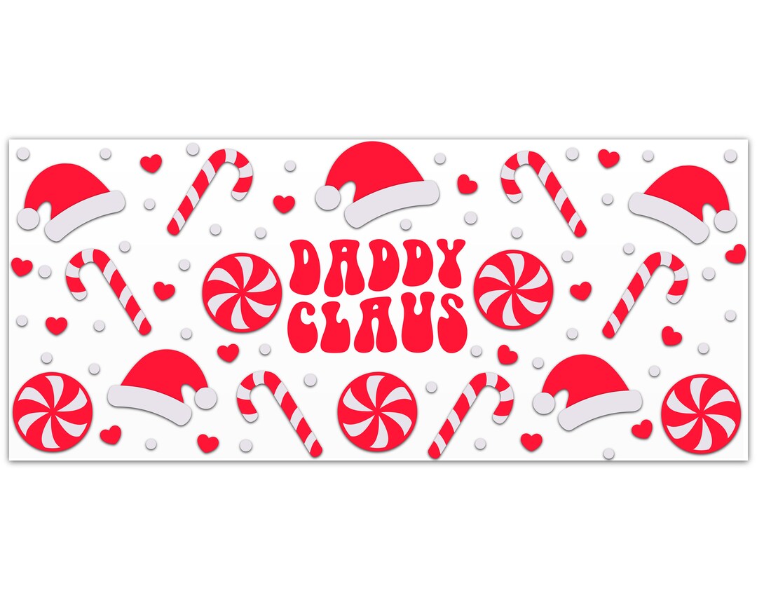 Daddy Claus Svg Libbey Glass Wrap Svg Retro Dad Christmas - Etsy