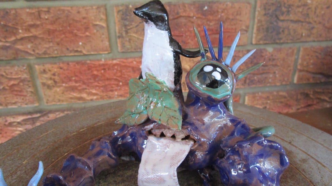 Crab With a Penguin Eye, Dragon Claw and Long Tongue One-of-a-kind ...