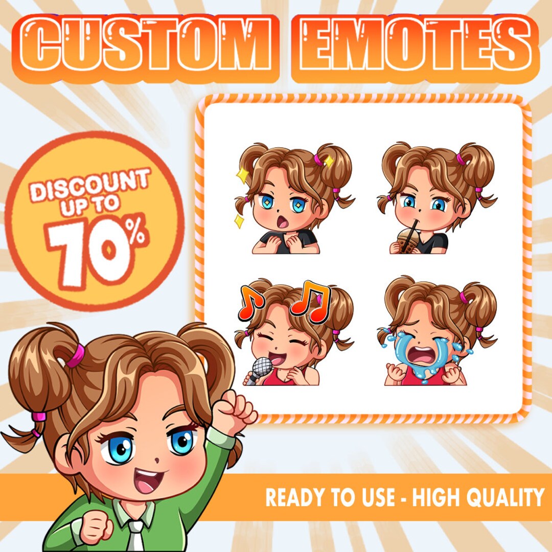 CUSTOM EMOTES High Quality Custom Premium Twitch Emotes, Twitch Emoji ...