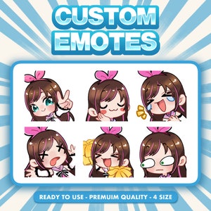 CUSTOM EMOTES, Twitch Emotes, Kick Emotes, Vtuber Emotes, Pngtuber ...