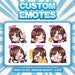 CUSTOM EMOTES, Twitch Emotes, Kick Emotes, Vtuber Emotes, Pngtuber ...