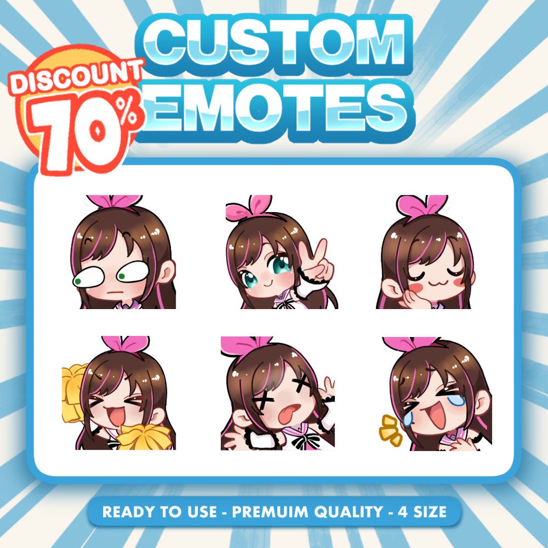 CUSTOM EMOTES, Twitch Emotes, Kick Emotes, Vtuber Emotes, Pngtuber ...