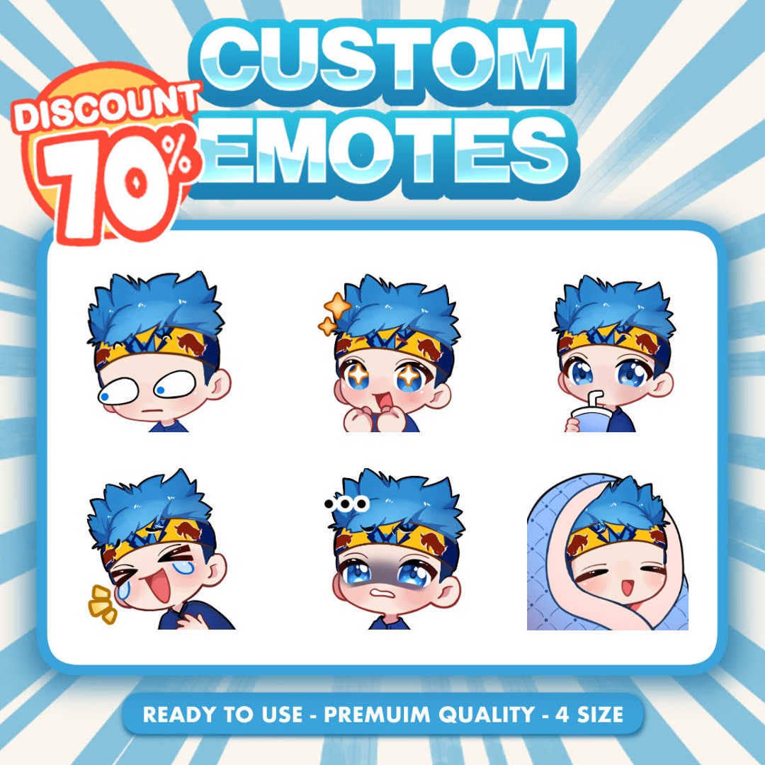 CUSTOM EMOTES, Twitch Emotes, Kick Emotes, Vtuber Emotes, Pngtuber ...