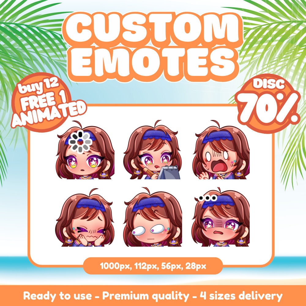 CUSTOM EMOTES High Quality Custom Emotes Premium, Twitch Emotes for ...