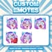 CUSTOM EMOTES, Twitch Emotes, Kick Emotes, Vtuber Emotes, Pngtuber ...