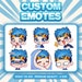 CUSTOM EMOTES, Twitch Emotes, Kick Emotes, Vtuber Emotes, Pngtuber ...