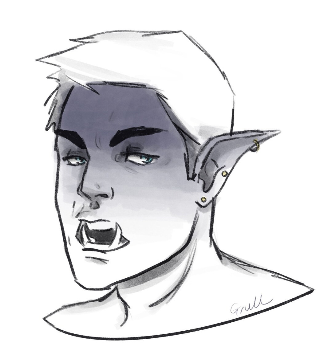 Sketch, Bust Dnd Character Portrait - Etsy