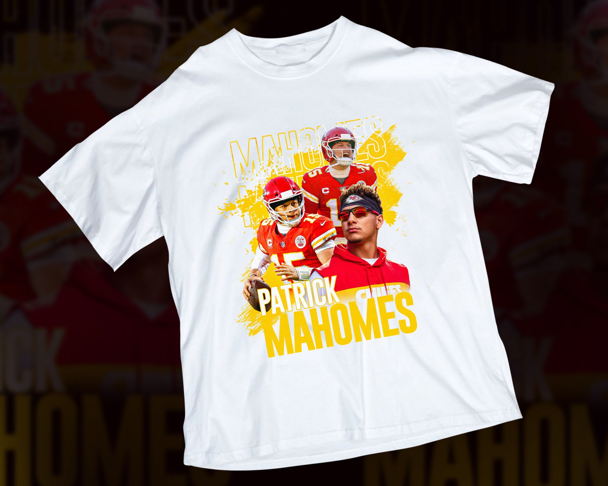 Patrick Mahomes T Shirt Design PNG Instant Download 300 Dpi - Etsy