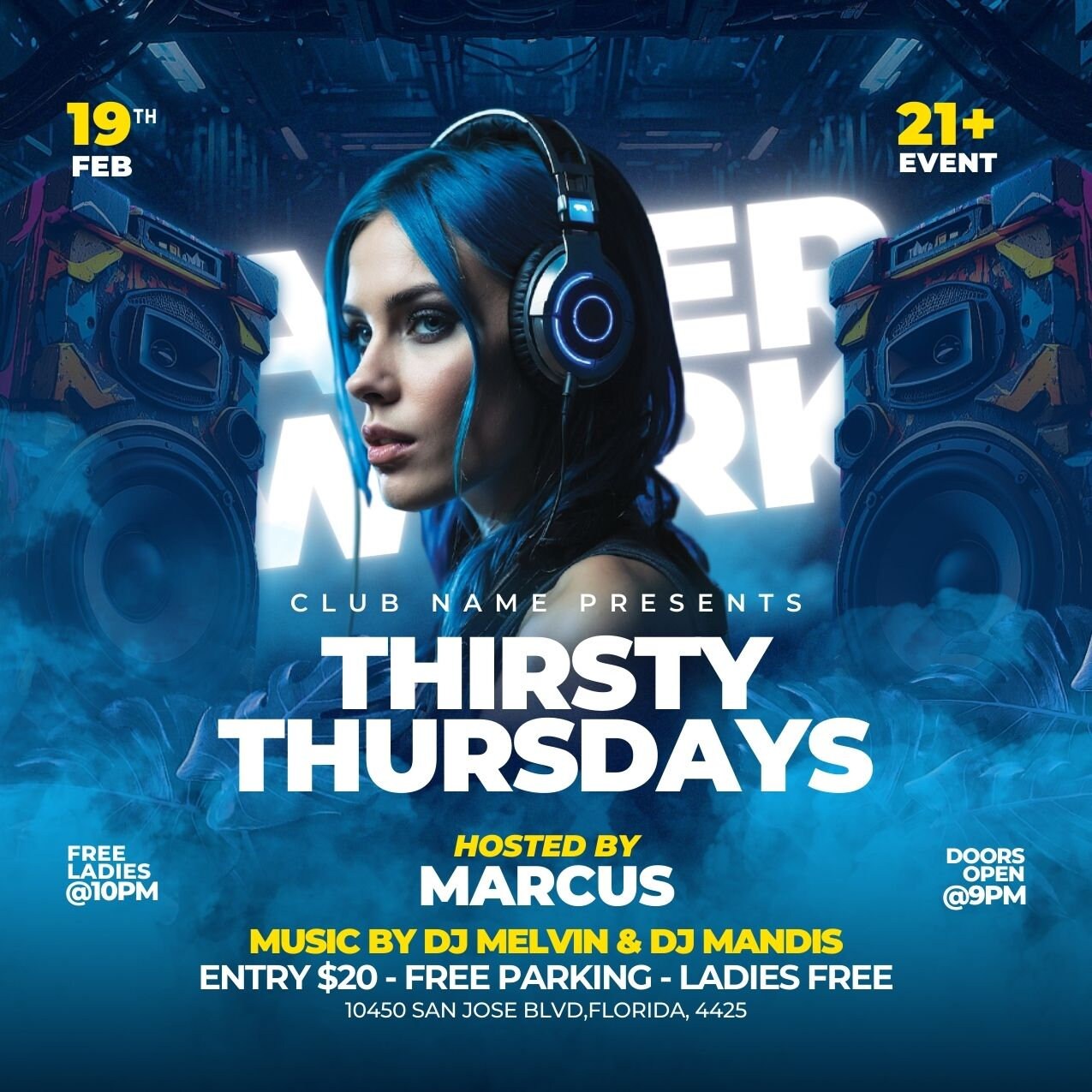 Thirsty Thursday Party Flyer Canva - Etsy