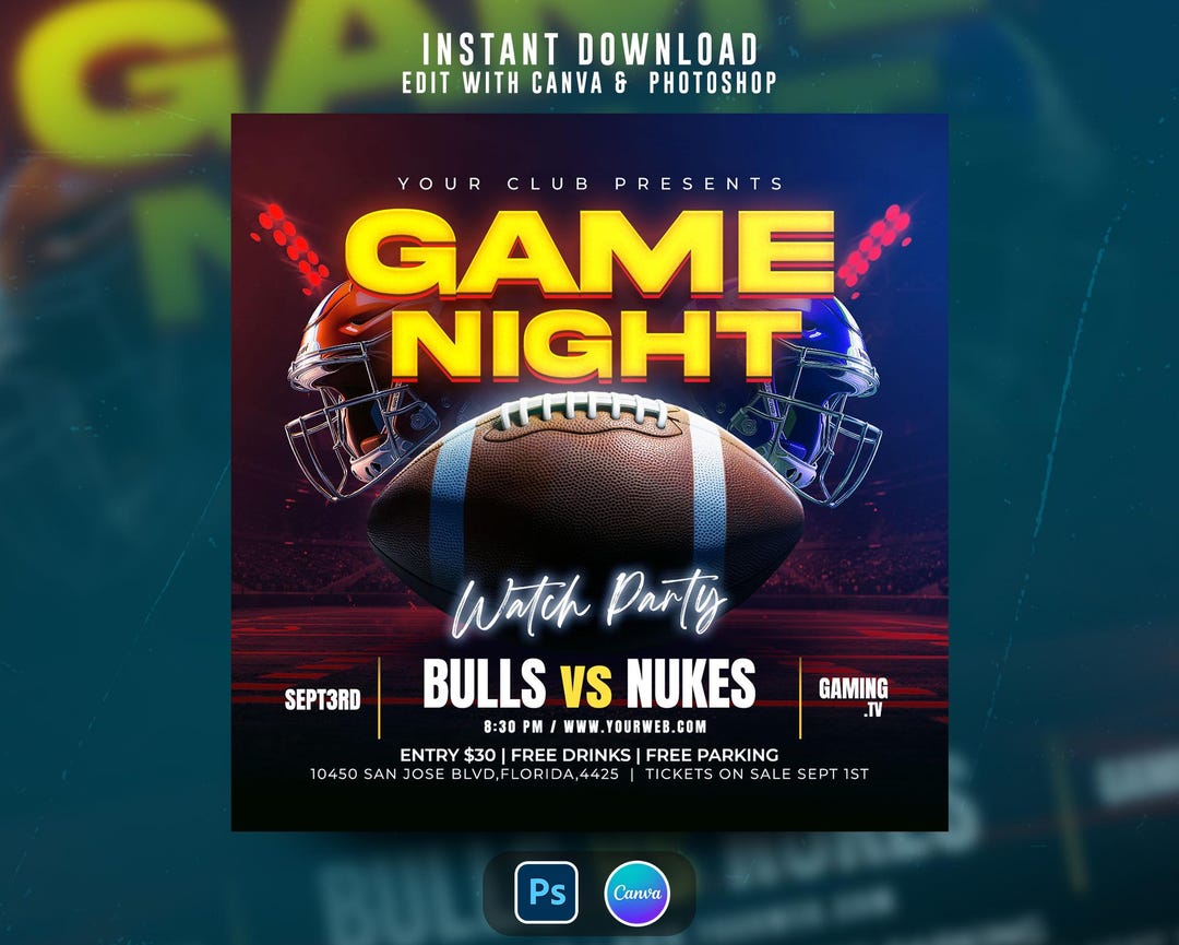 Game Night Flyer Template - Ablebionics