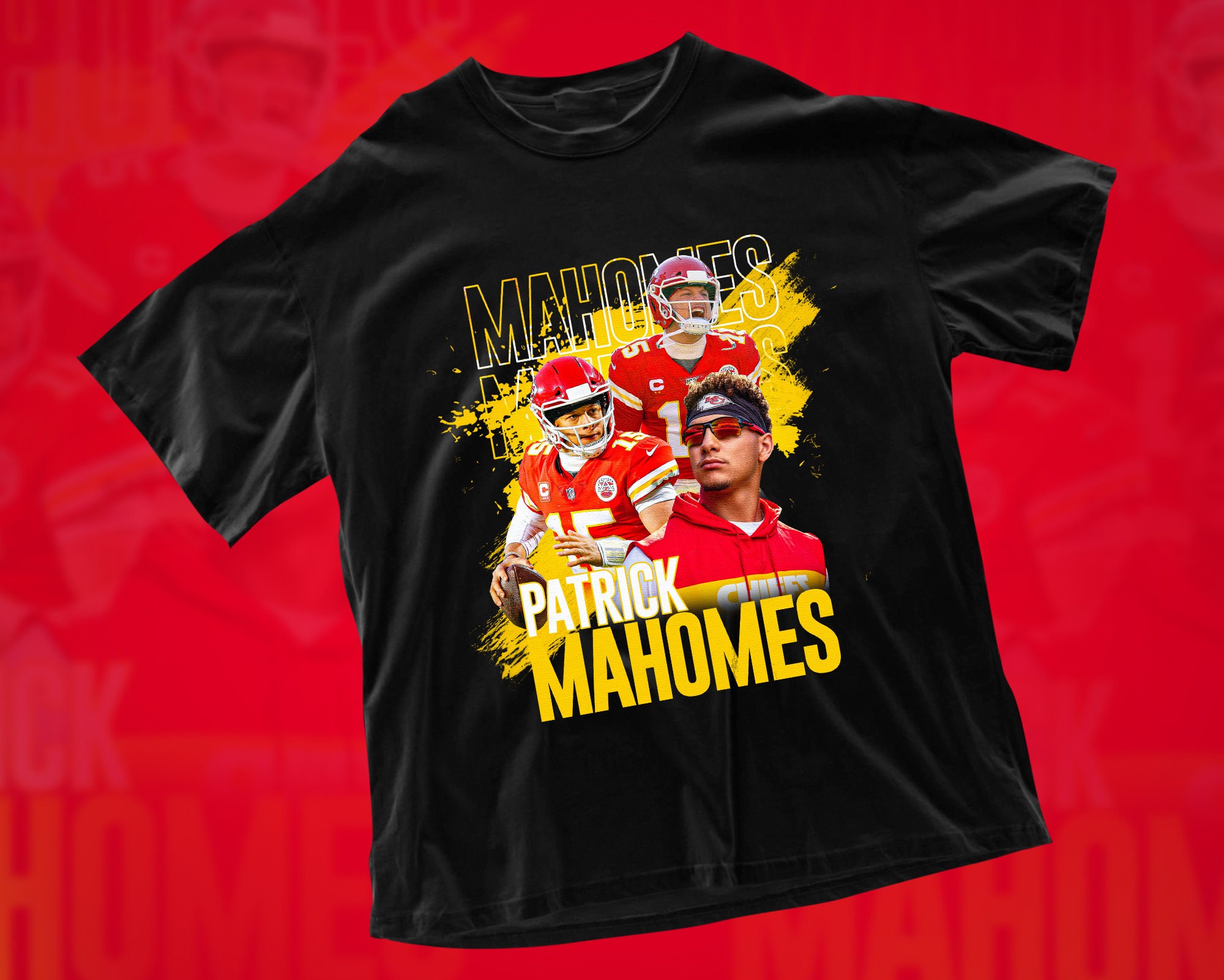 Patrick Mahomes T Shirt Design PNG Instant Download 300 Dpi - Etsy