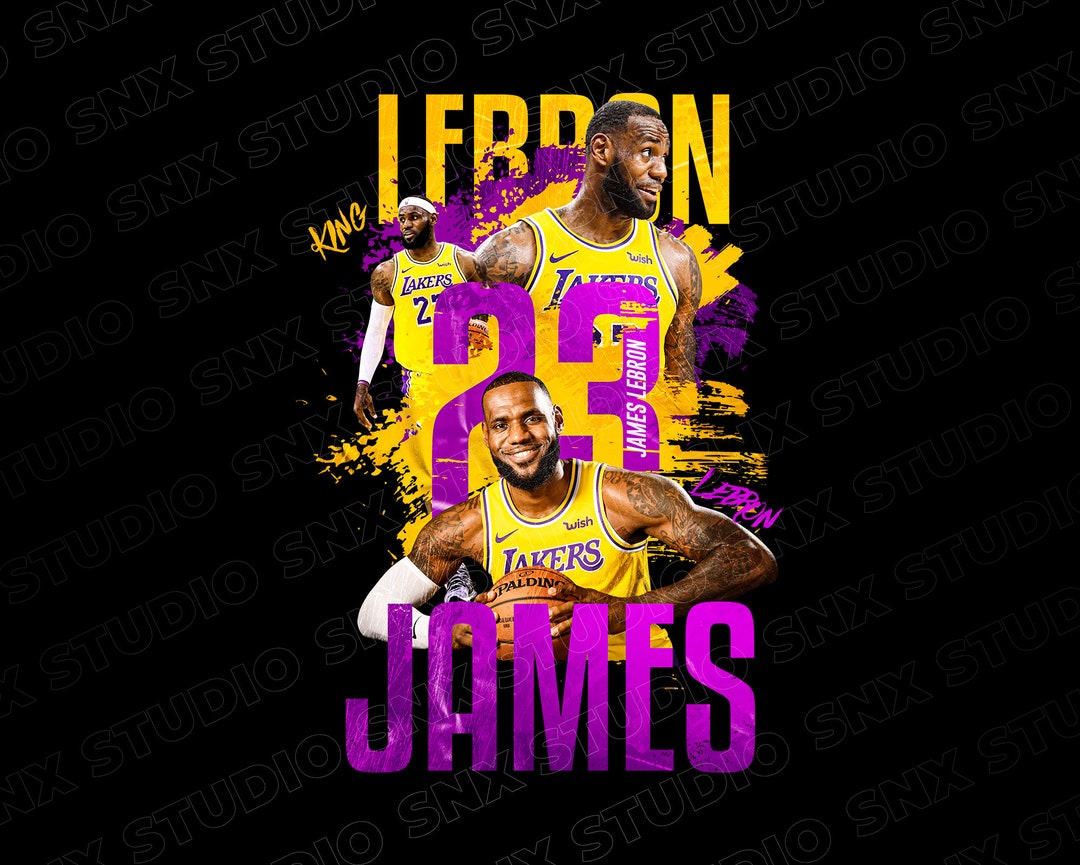 Lebron James Design PNG for DTF DTG Sublimation Digital Print Transfer ...