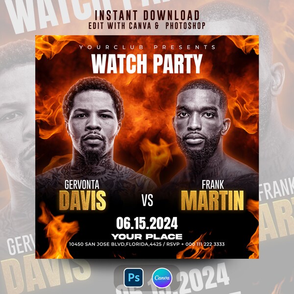 Fight Night Party - Etsy