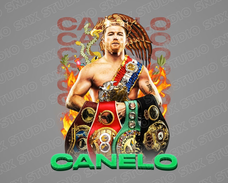 Canelo Alvarez PNG for DTF DTG Sublimation Digital Print Transfer Shirt ...