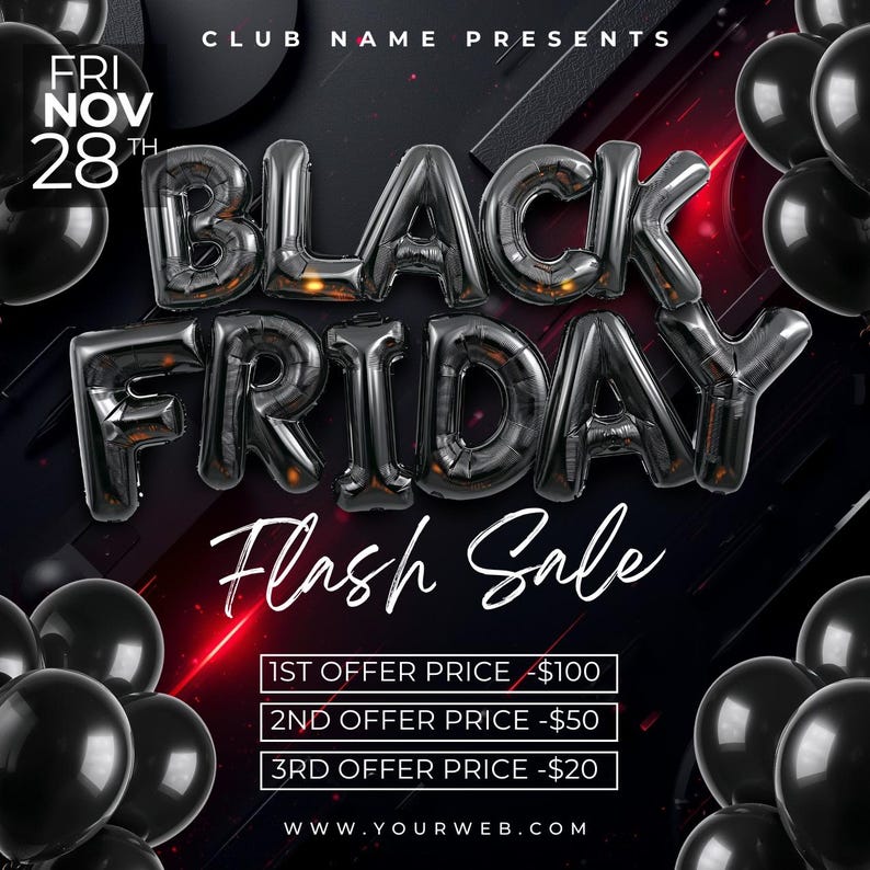 Beauty Black Friday Flyer Template (canva File - Etsy