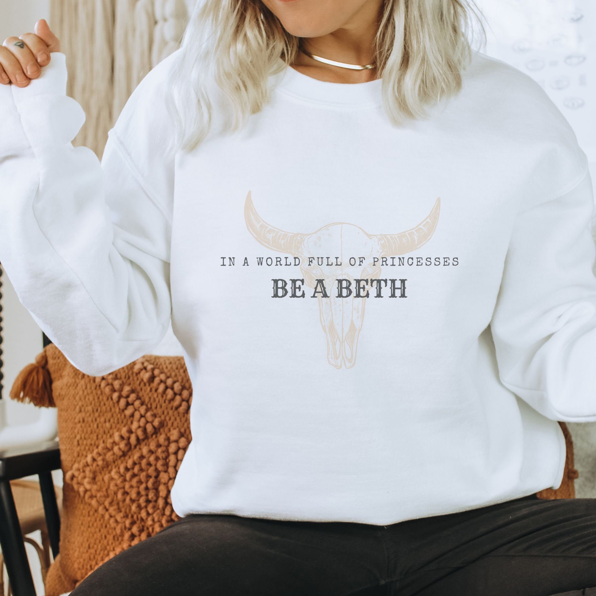 Beth Dutton Sweatshirt in a World Full of Princesses Be a - Etsy