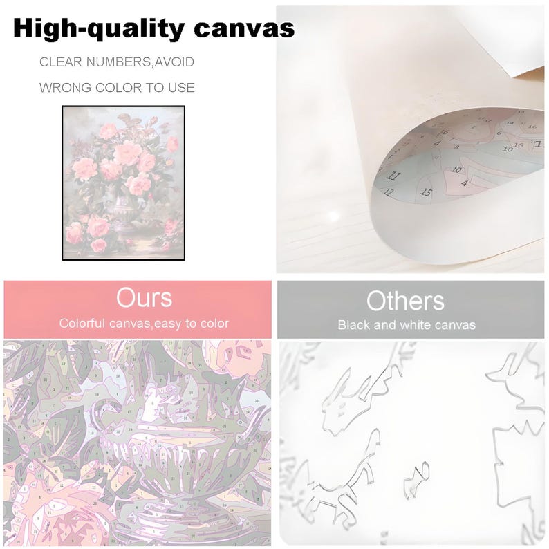 Vintage Winter Village Paint by Numbers Kit: Beginner DIY Snowfall ...