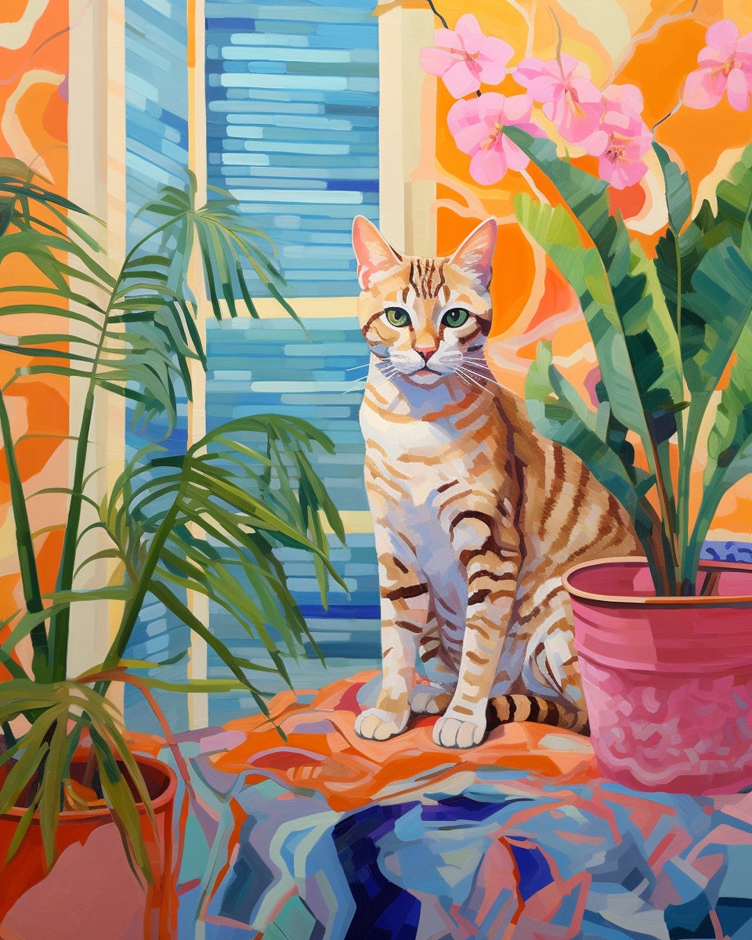 Cat Paint by Numbers,adult Diy Kits,wall Decor,diy, Framed Paint by ...