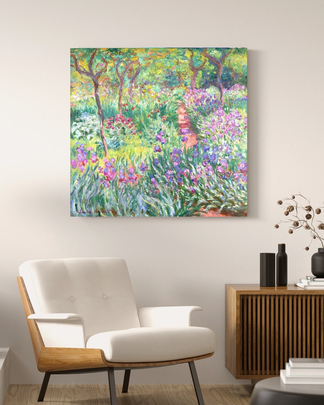 Claude Monet Paint by Numbers, the Artists Garden in Giverny 1900, With ...