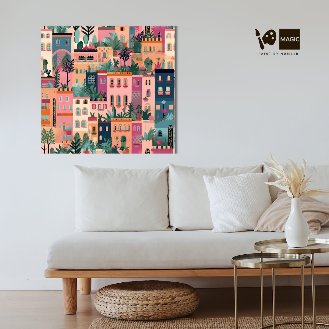 Paint by Numbers Landscape Paint by Numbers acrylic Kit for - Etsy Canada