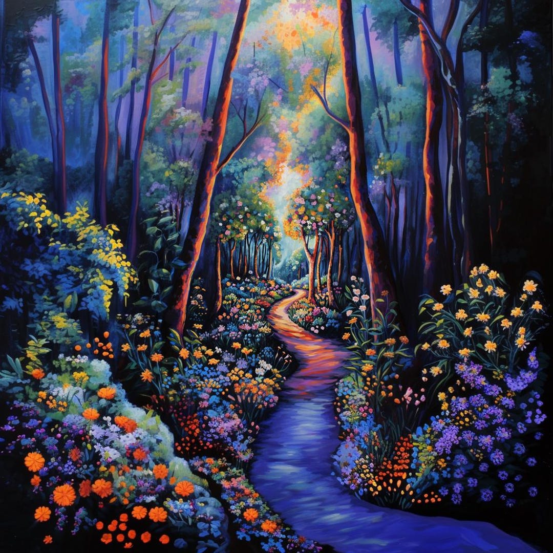 Enchanted Forest Paint by Numbers, Wall Art Diy, Gift for Adults ...