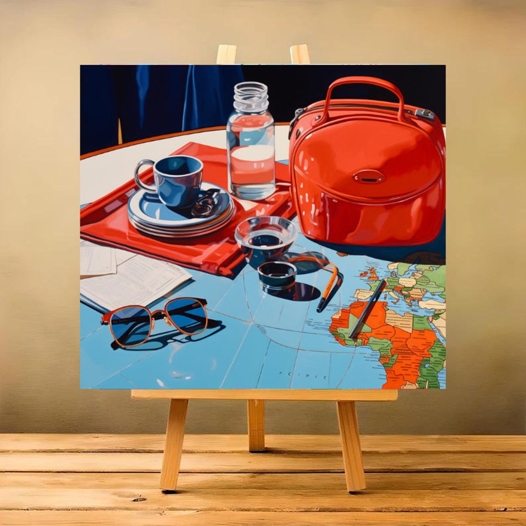 DIY World Map Paint by Numbers Kit Globe Trotter Gift for - Etsy