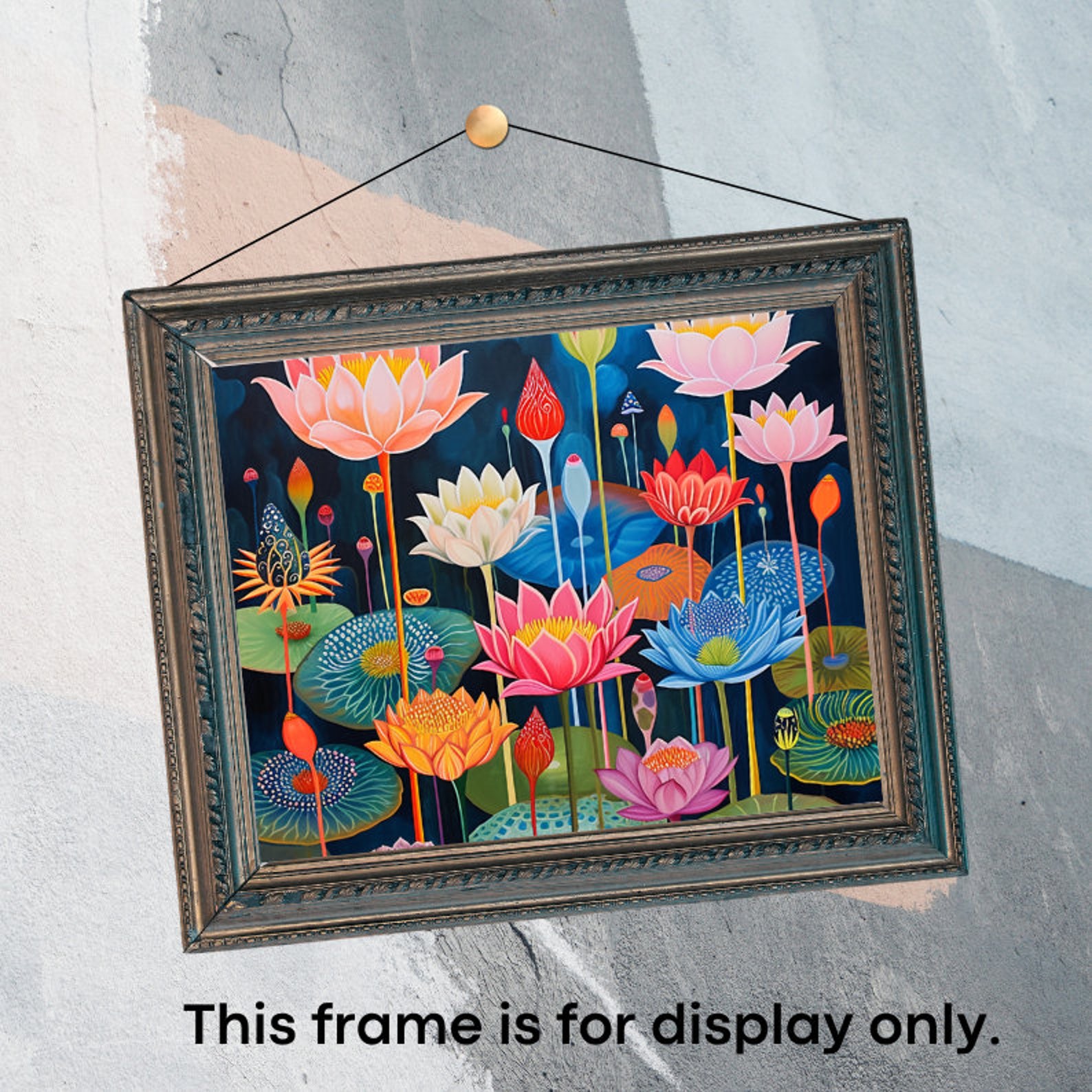 Lotus Pond Paint by Numbers Kit: Beginner DIY Zen Decor - Etsy
