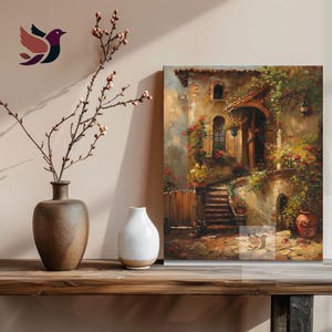 Rustic European Paint by Numbers, Mid Century,wall Art, Wall Decor ...