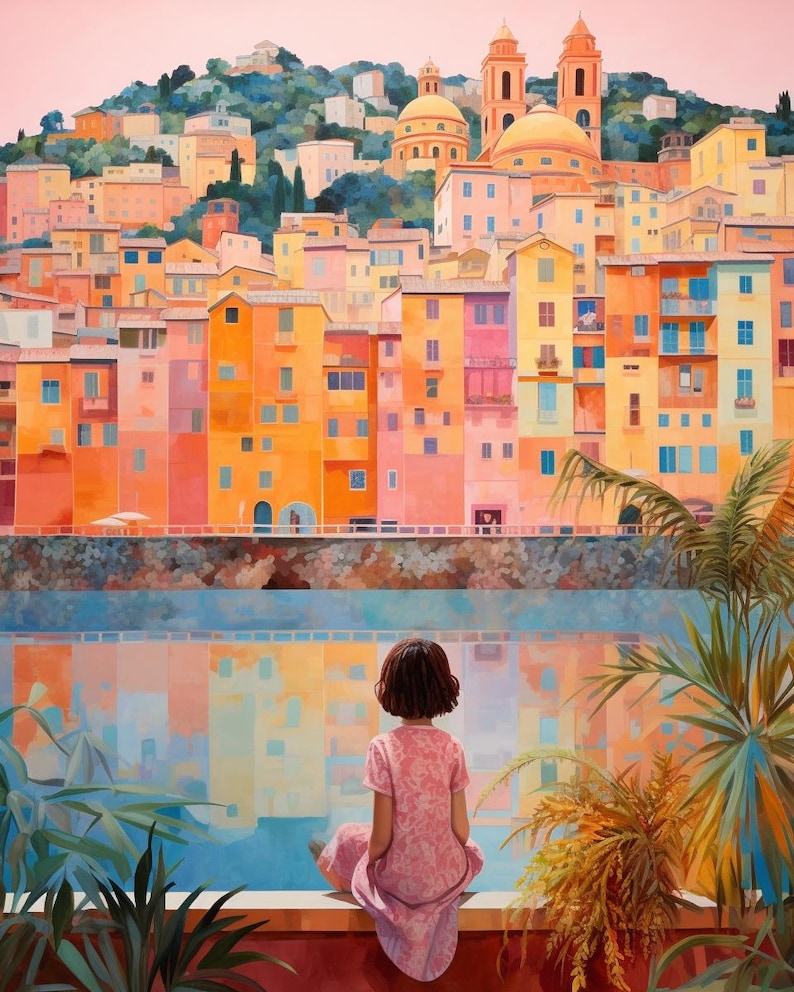 Mediterranean Coast Paint by Numbers for Adults - Etsy
